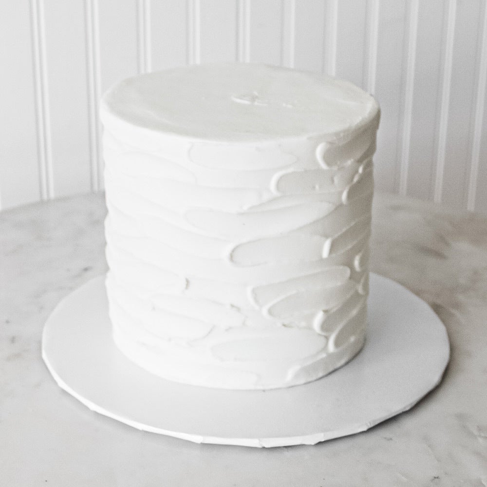 Rustic Buttercream Canvas Cake | Frosted Cakery